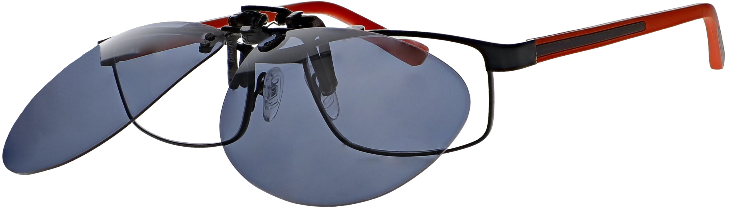 H2 Medium Aviator Clip On Flip Up Polarized Sunglasses