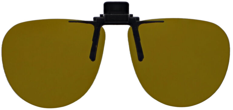H2 Medium Aviator Clip On Flip Up Polarized Sunglasses